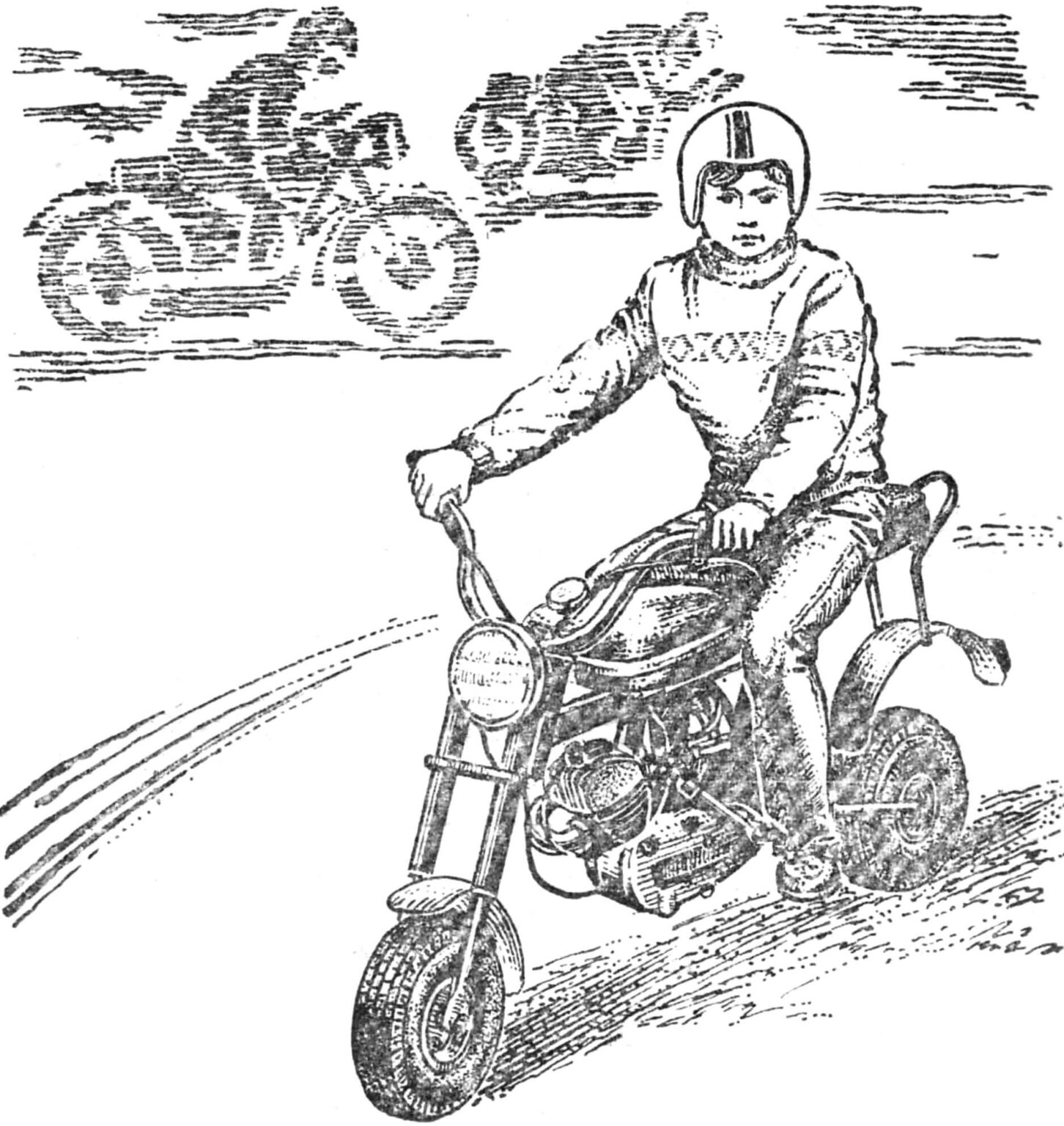 Micromotorcycle as if from an assembly line | DIY | HOBBY | DESIGN